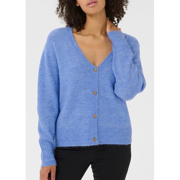 Iris V-neck Cardigan- Ultramarine - Strik - Filuca B