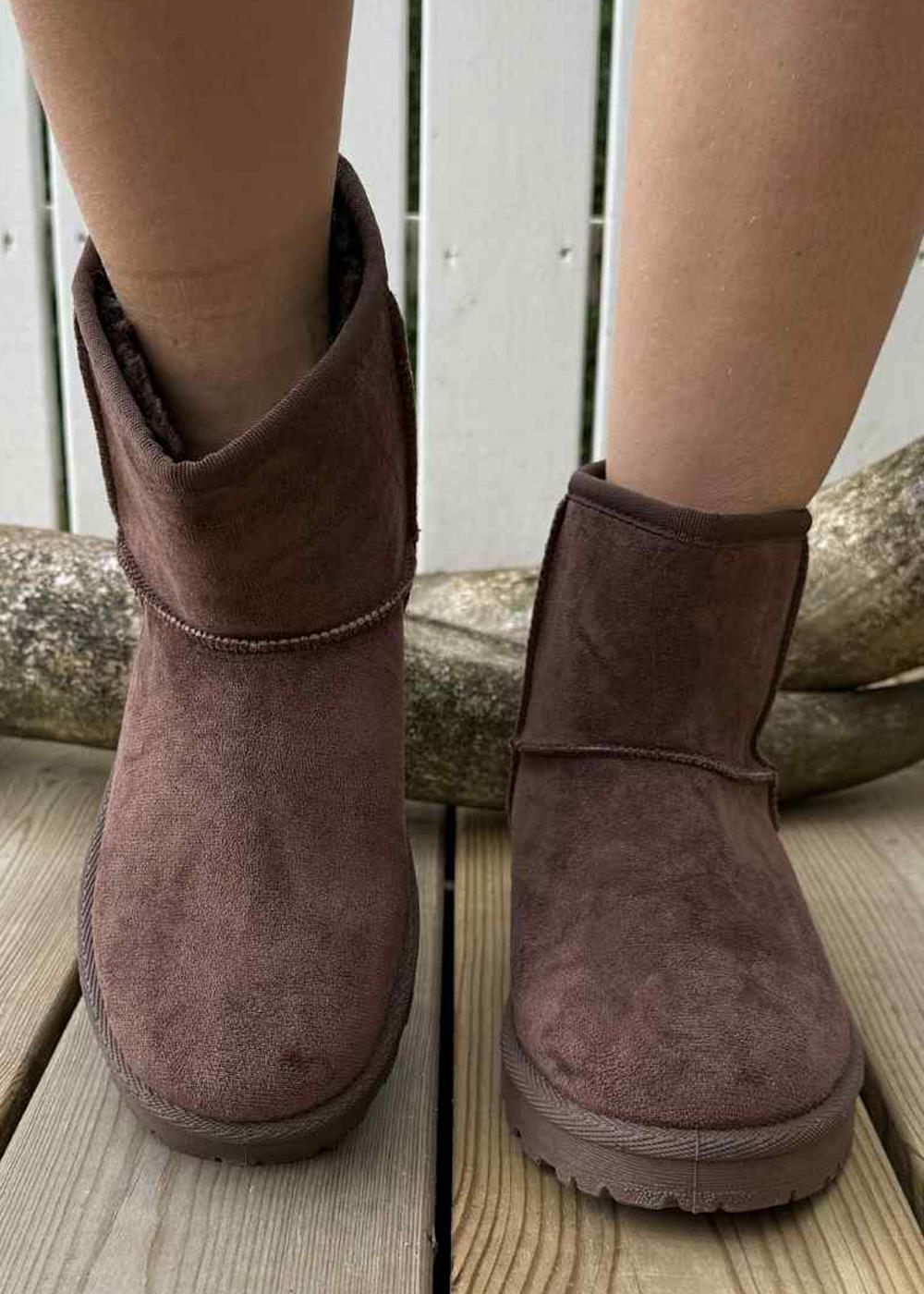 Alta Teddy Boots- Brown - Støvler - Filuca B