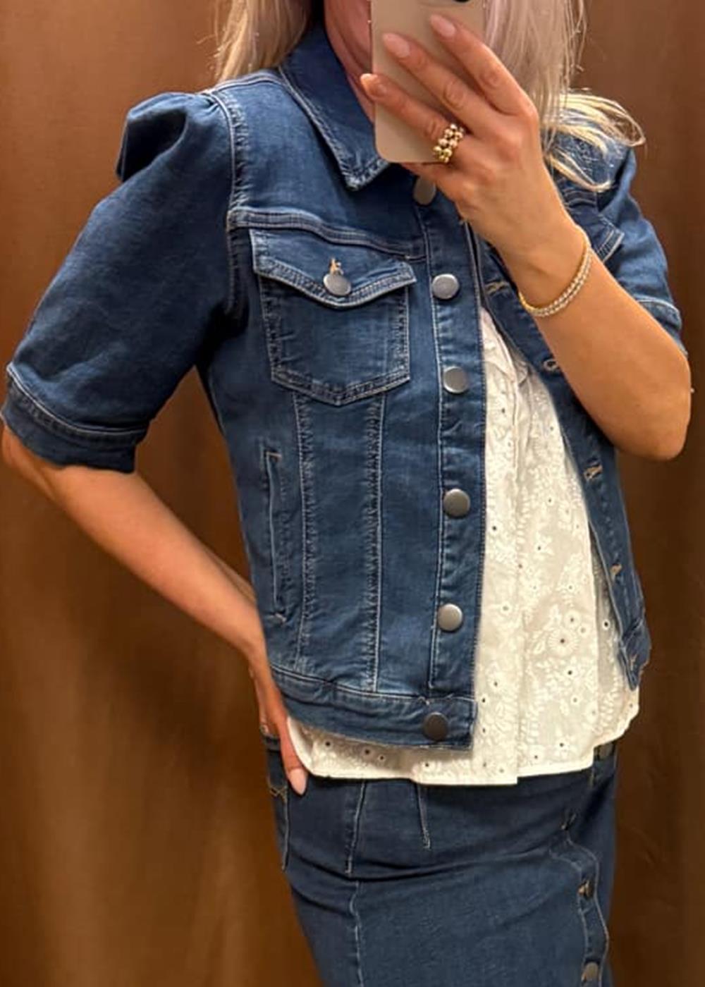 Deva Ami Jacket- medium blue wash - Overtøj - Filuca B